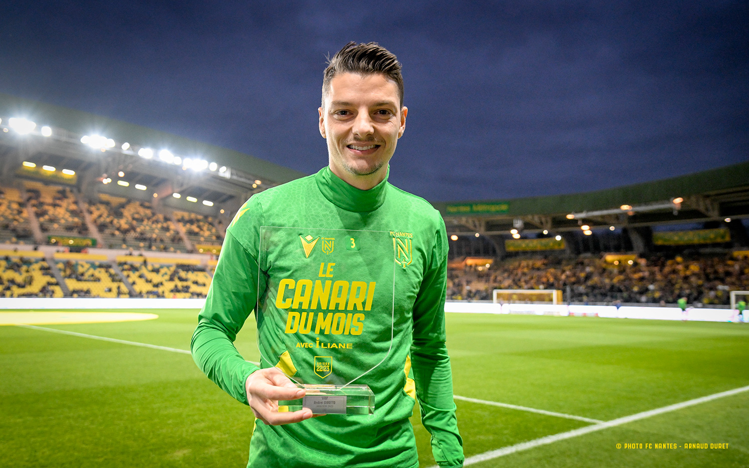 FC Nantes | Canari du mois by ILIANE - Andrei Girotto a reçu son ...